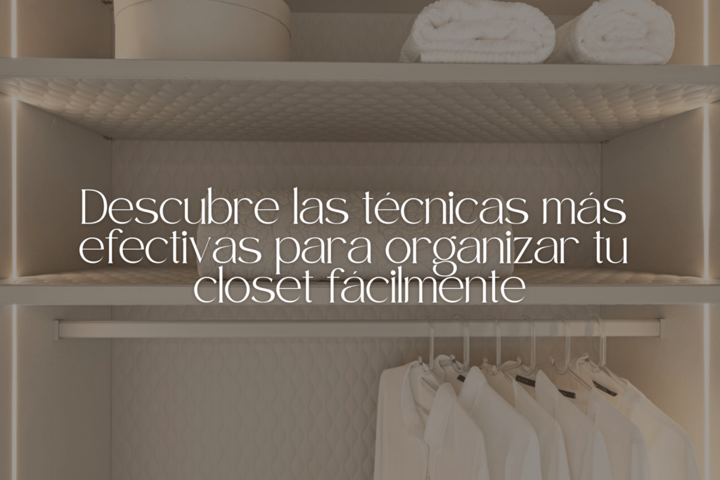 Descubre las técnicas más efectivas para organizar tu closet fácilmente ...